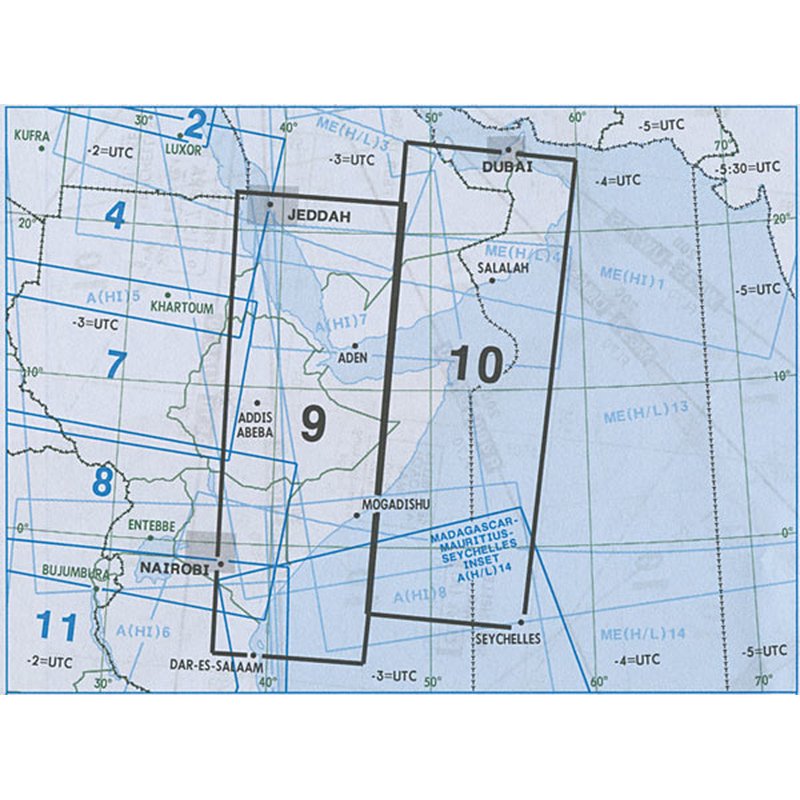 High and Low Altitude Enroute Chart Africa A(H/L)9/10, 11.90 CHF